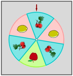 Ruleta de frutas